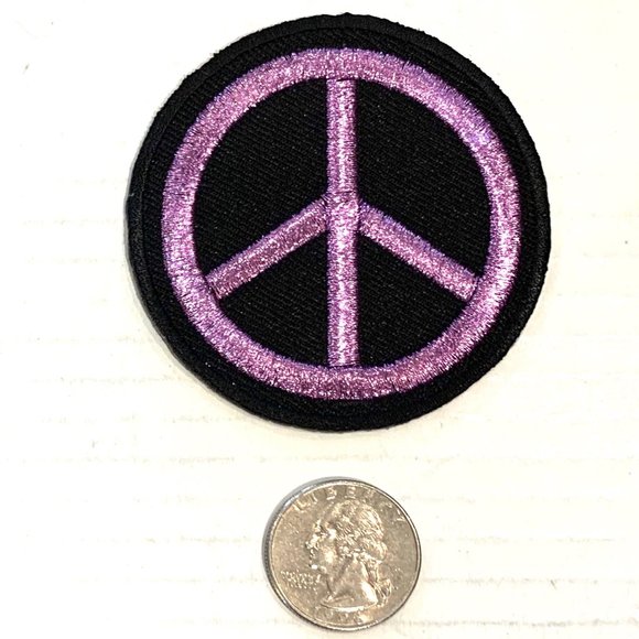 Accessories | Peace Sign Patch Iron On Hippie Pink Love Diy | Poshmark